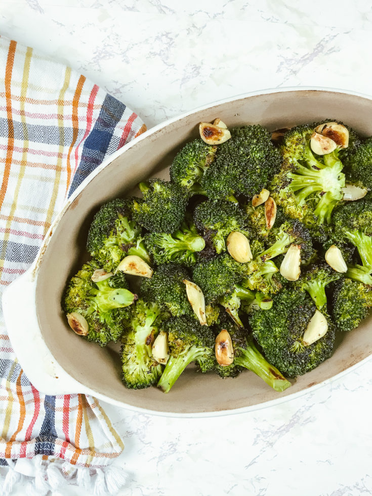 Oven Roasted Broccoli with Garlic - Aileen Cooks
