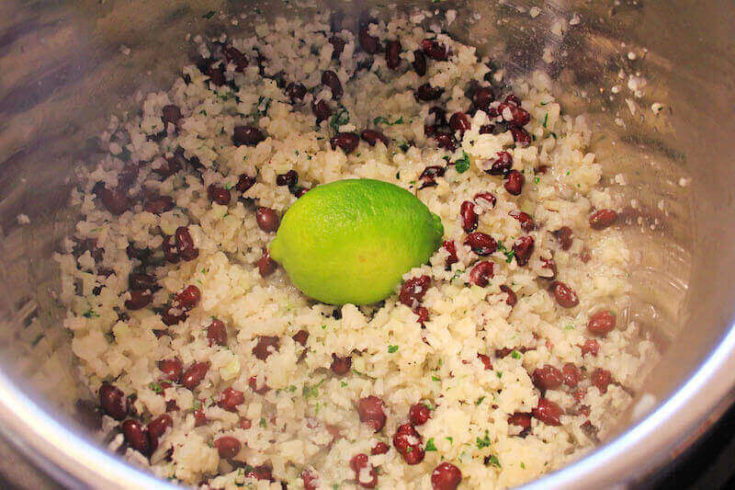 Cilantro Lime Instant Pot Cauliflower Rice - Aileen Cooks