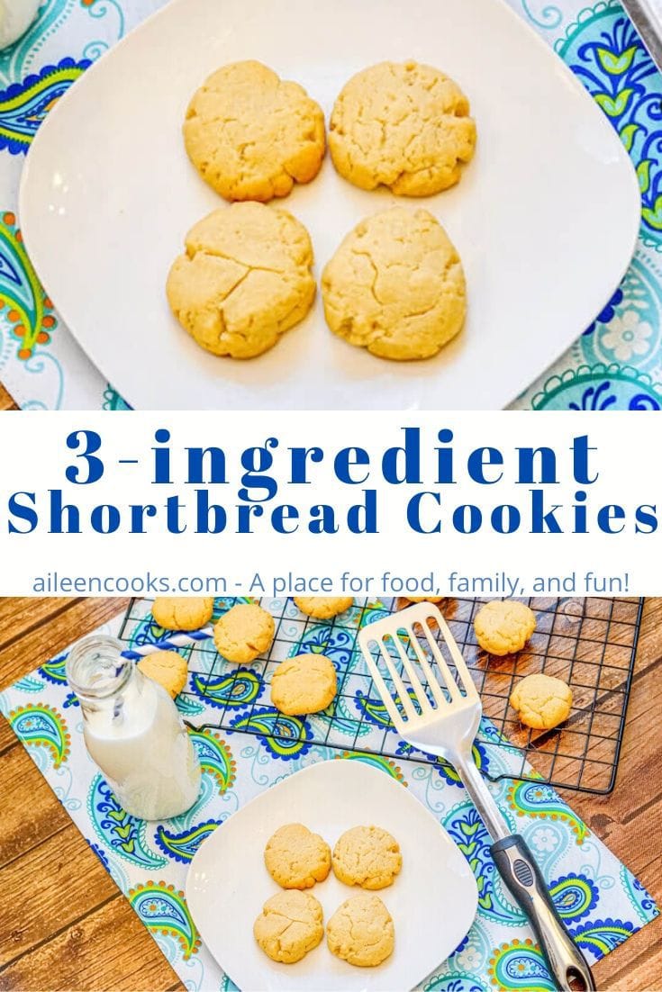 Buttery 3 Ingredient Shortbread Cookies - Aileen Cooks