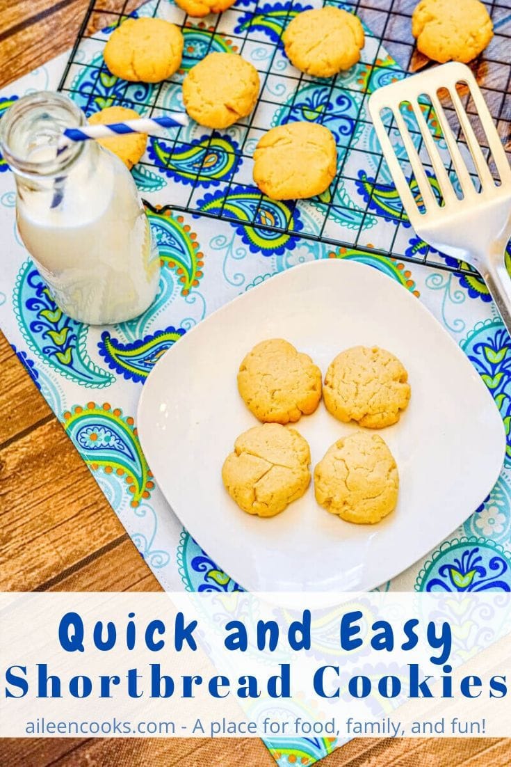 Buttery 3 Ingredient Shortbread Cookies - Aileen Cooks